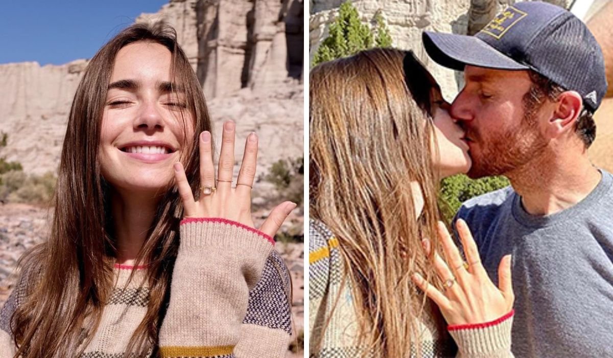 The Sparkling Elegance of Lily Collins Engagement Ring: Everything You ...